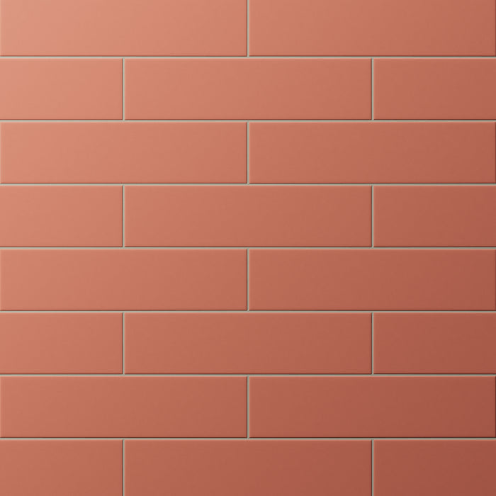Merrick 3x11 Matte Porcelain Tile in Indie Rust