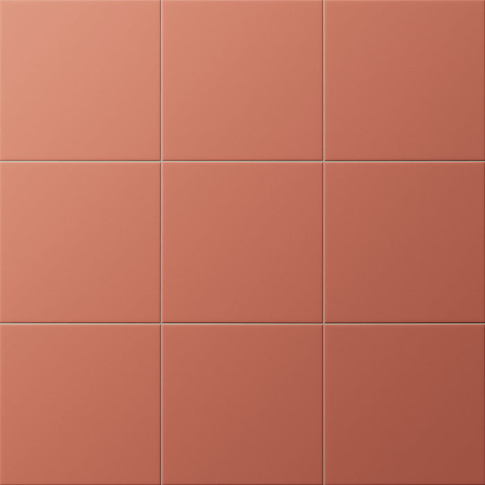 Merrick 8x8 Matte Porcelain Tile in Indie Rust