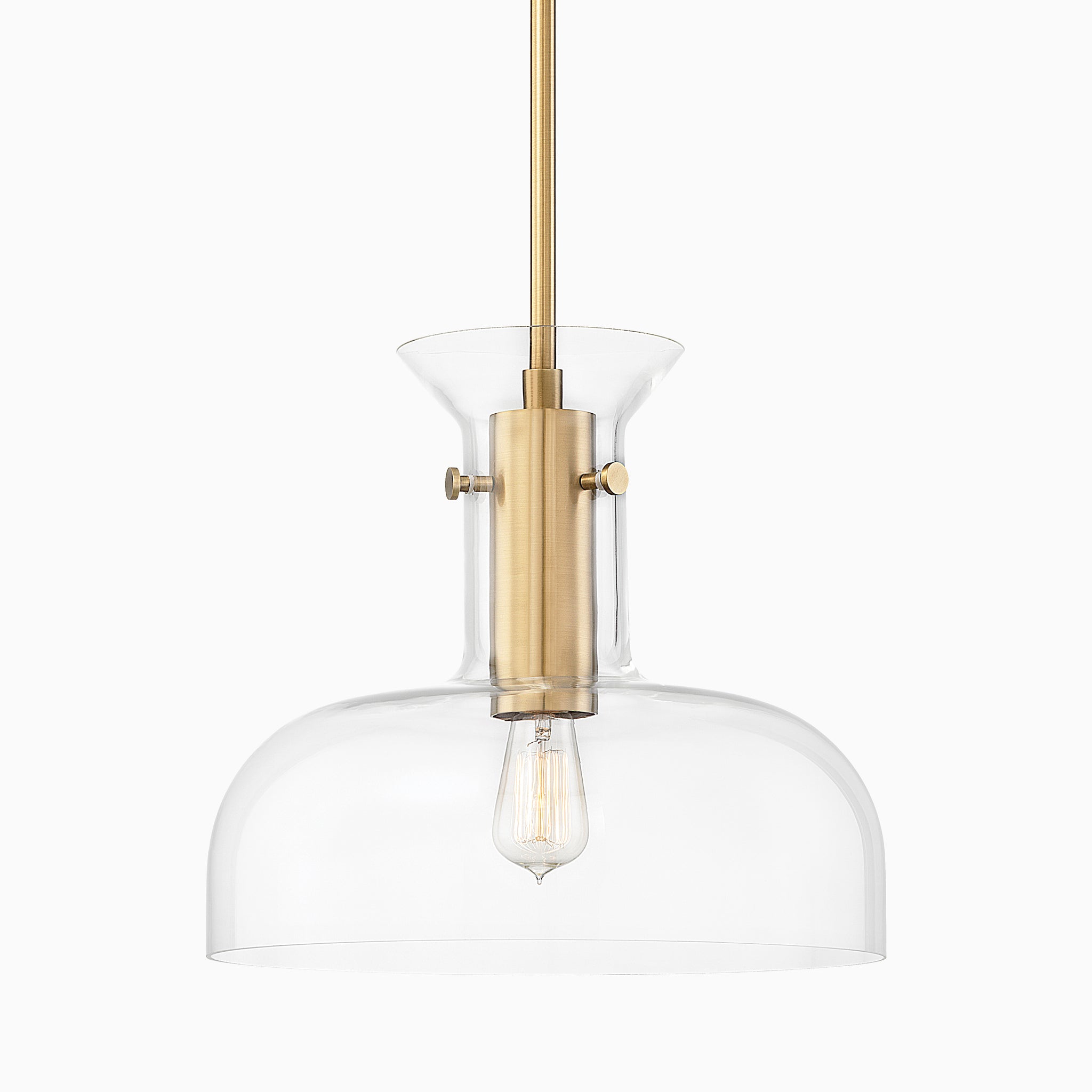 Otis Pendant In Aged Brass