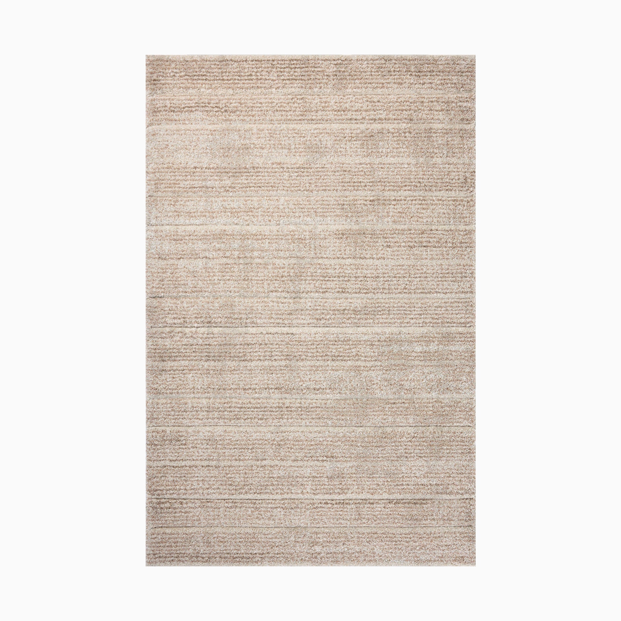 Broderick Polypropylene Pile Rug in Cream / Rust