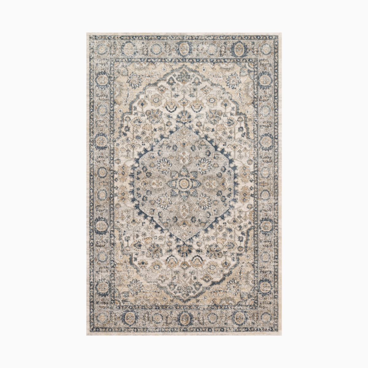 Charlise Rug in Bone / Denim