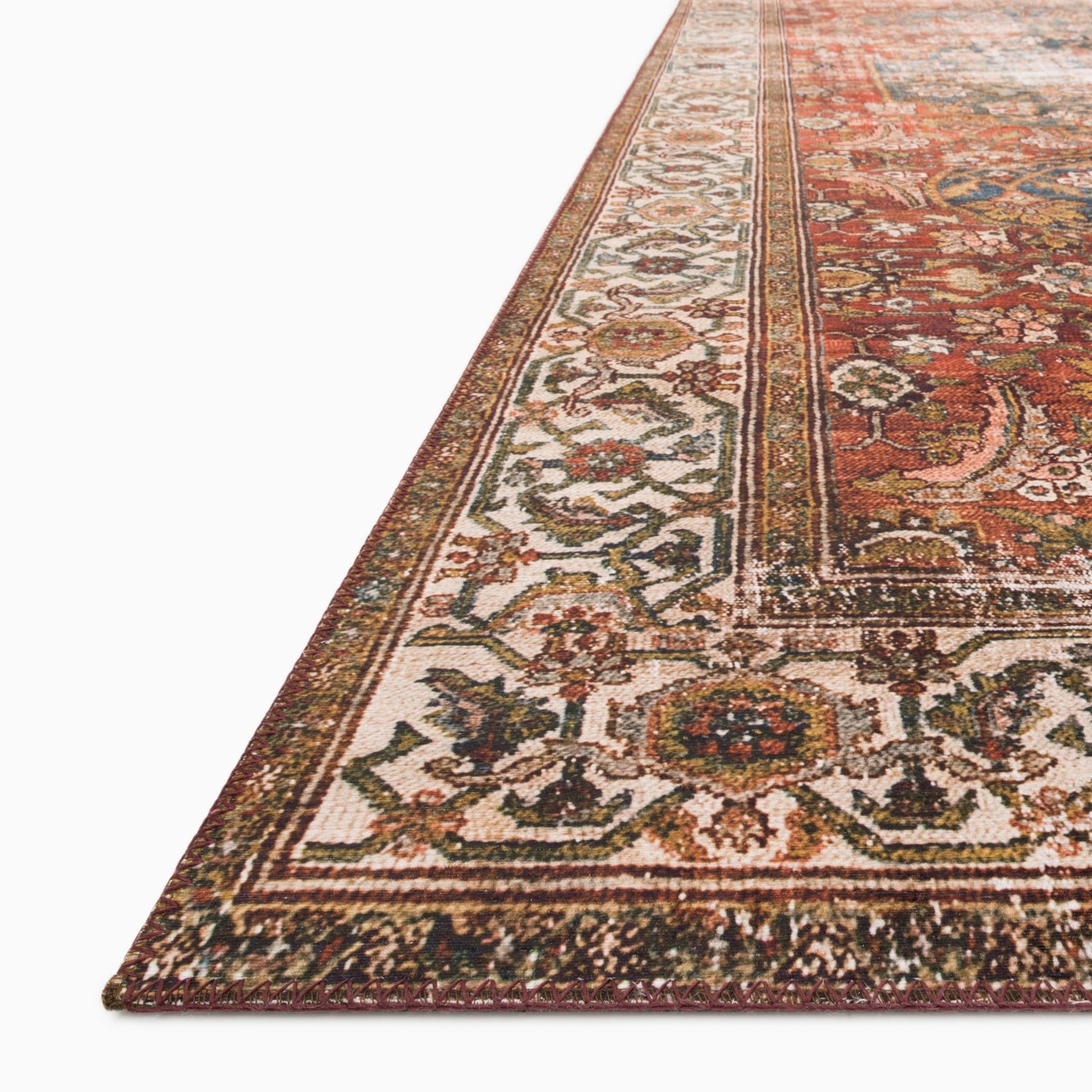 Hutchinson Rug in Denim / Brick