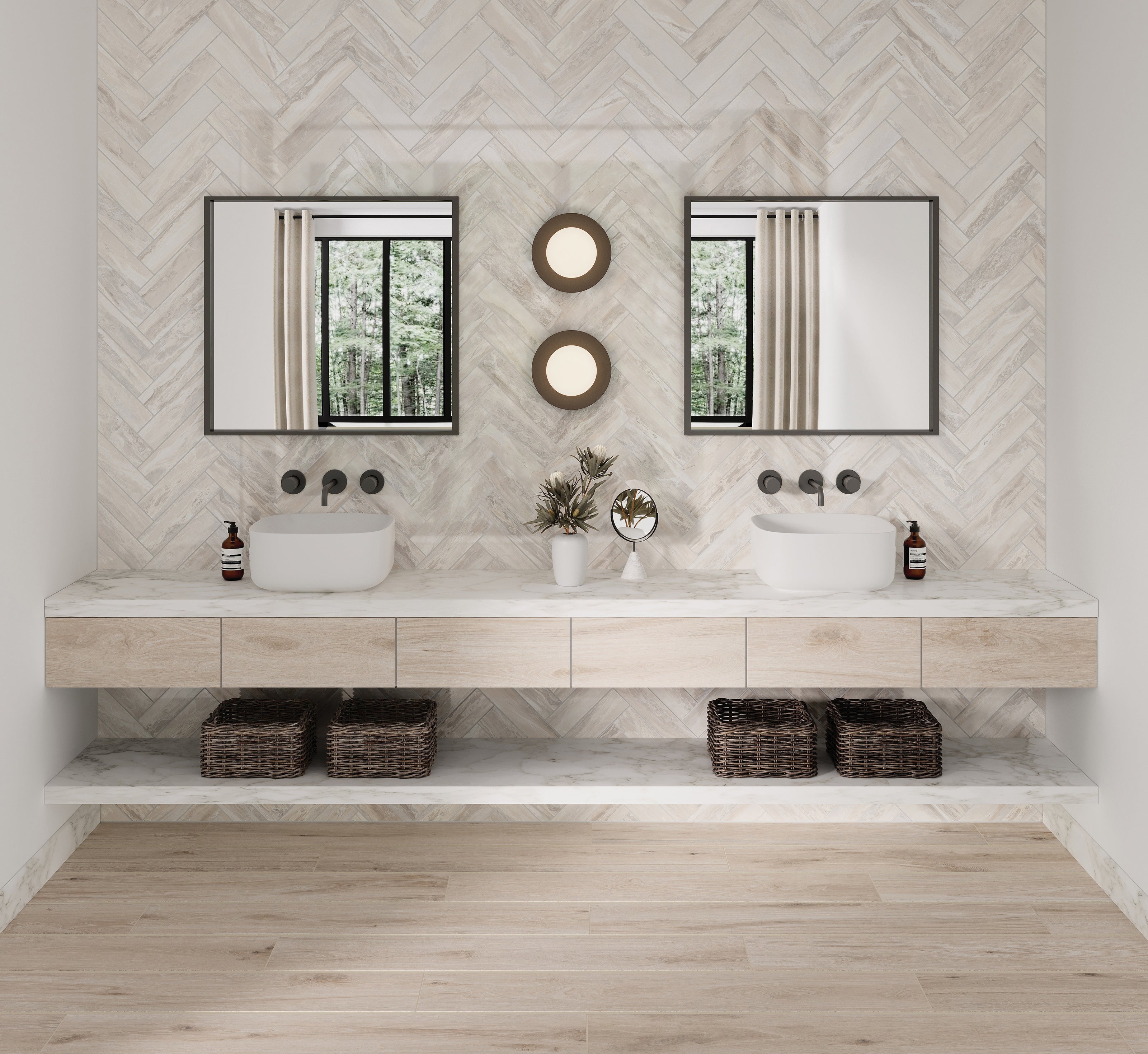 Preston 8x48 Poplar Porcelain Plank Tile | Authentic Wood-Look Floor Tile