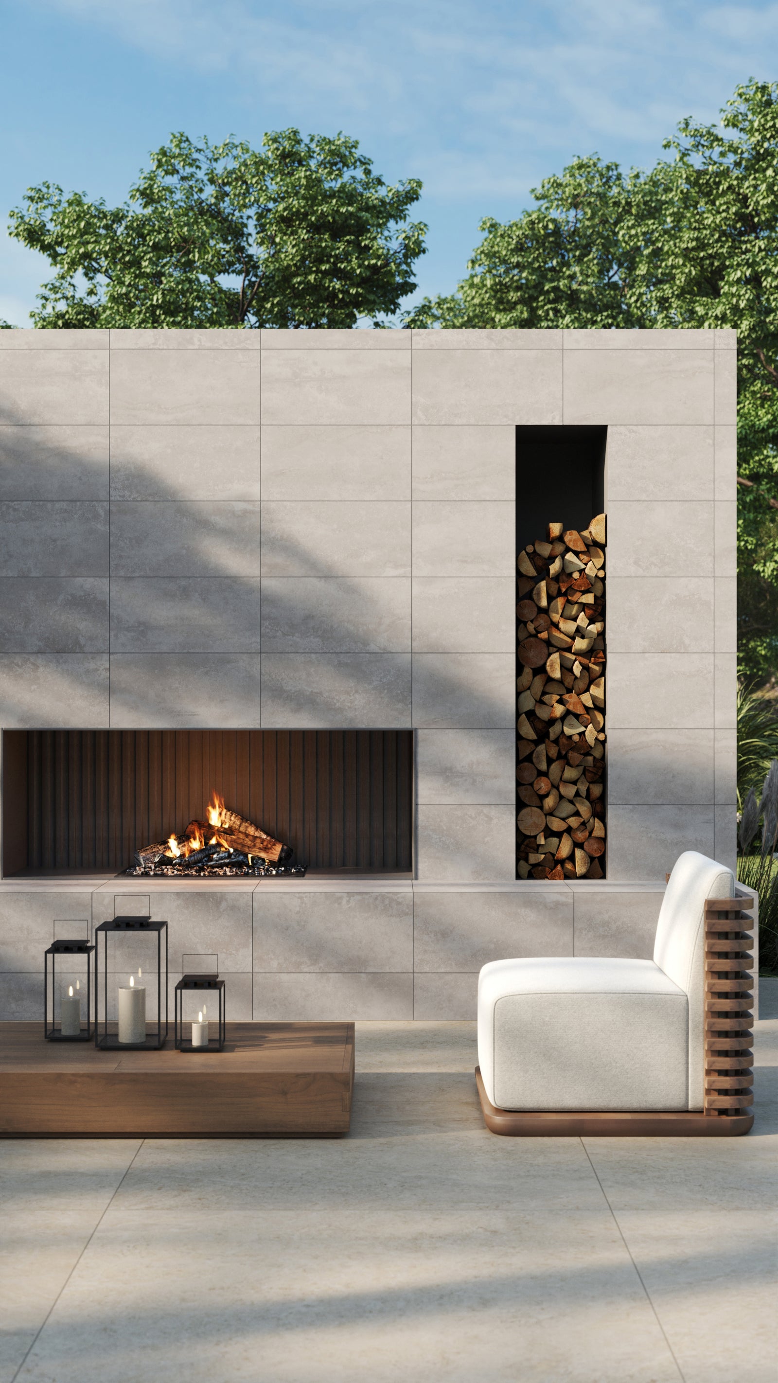 Pierce 12x24 Matte Porcelain Tile in Stone