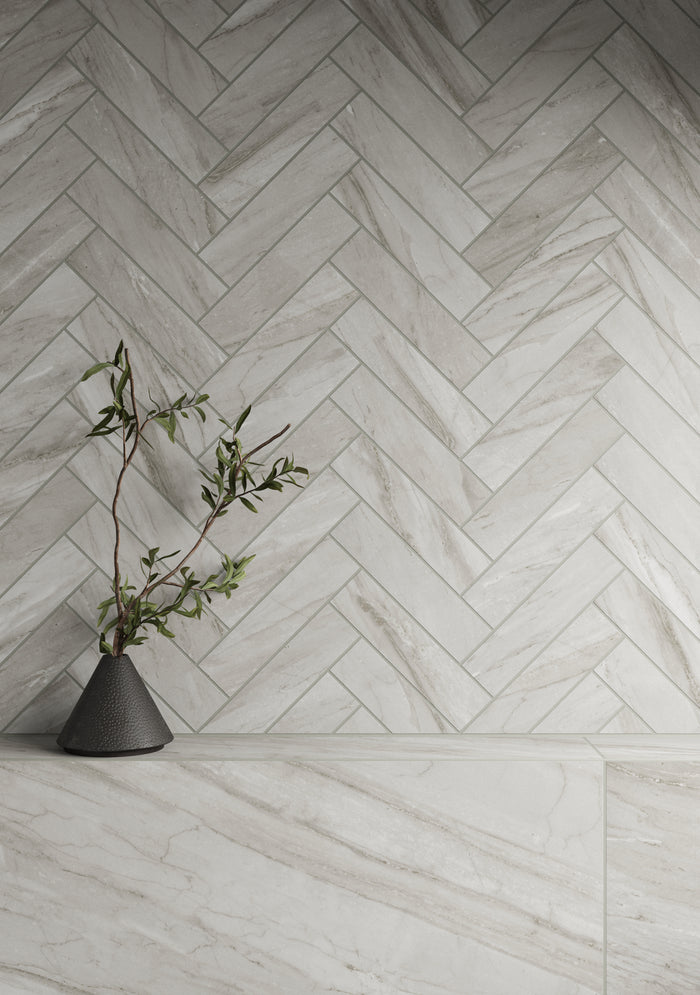 Chantel 3x12 Matte Porcelain Tile in Alaska Grey