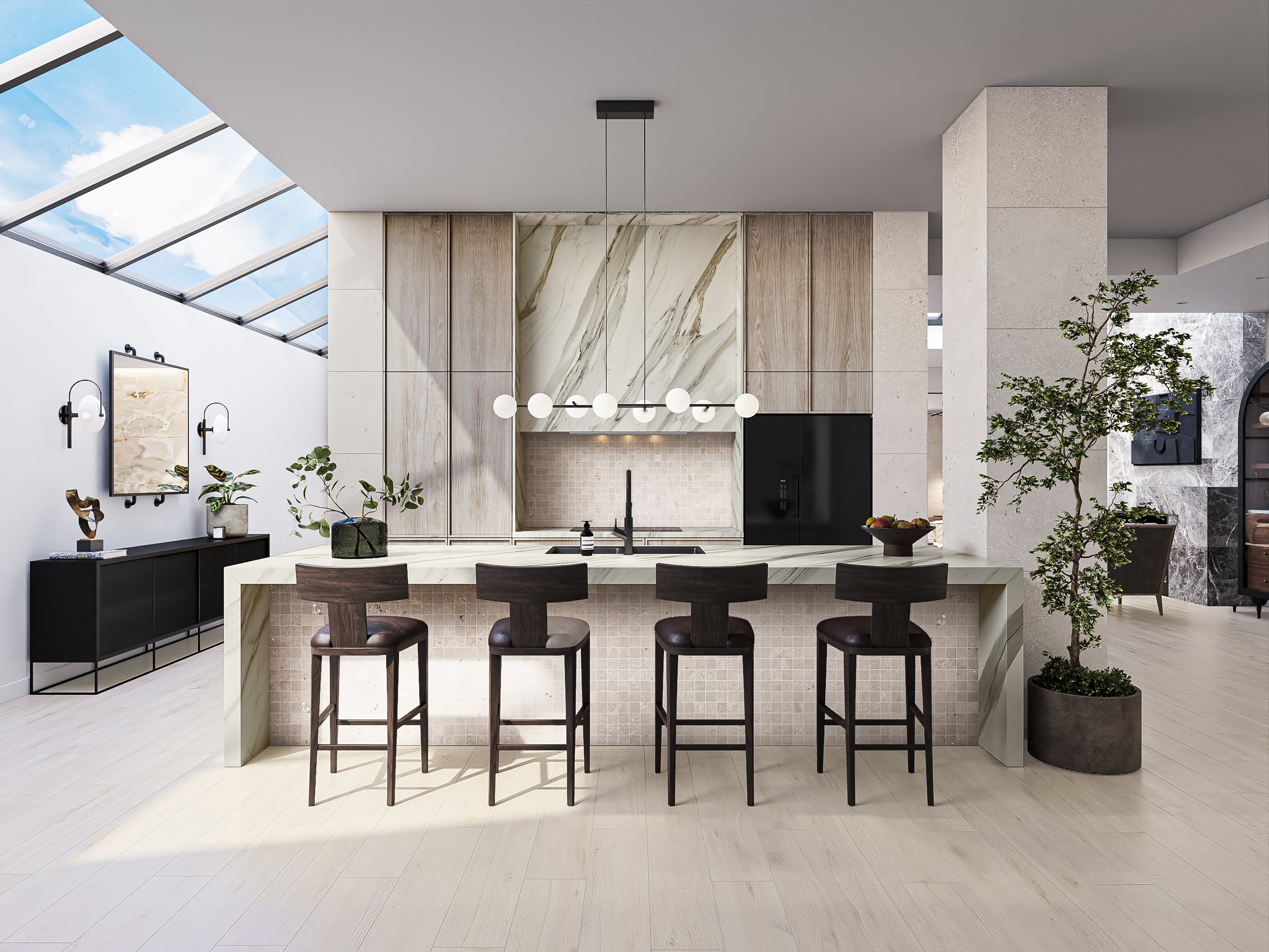 Preston 8x48 Poplar Porcelain Plank Tile | Authentic Wood-Look Floor Tile