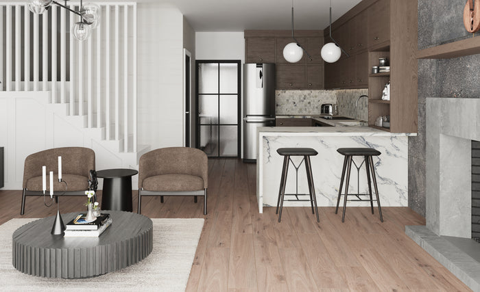 Preston 8x48 Chestnut Porcelain Plank Tile | Warm Wood Tones for Floors