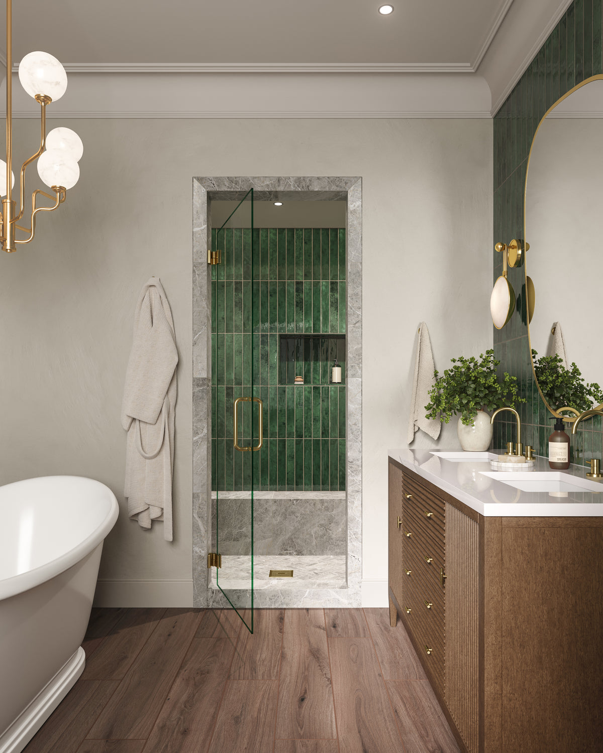 Preston 8x48 Matte Porcelain Tile in Chestnut
