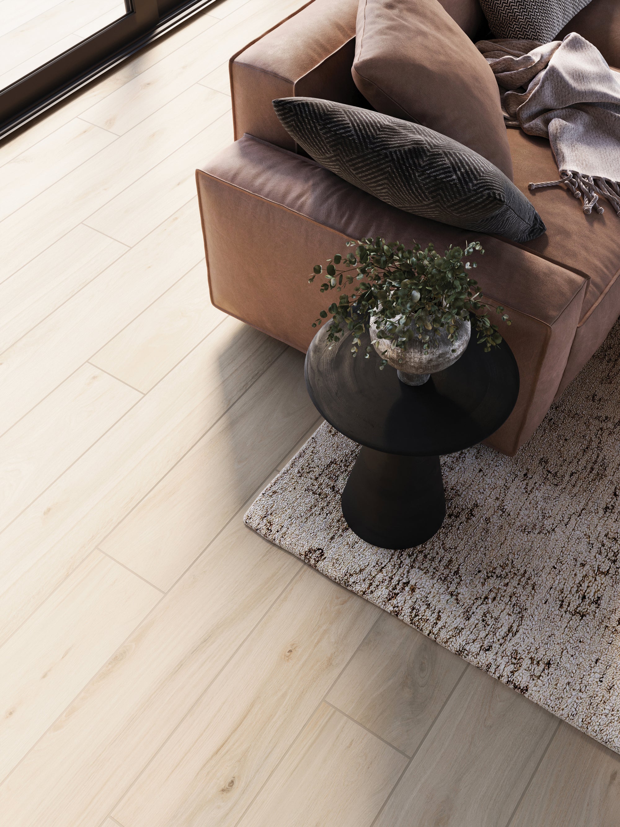 Preston 8x48 White Oak Porcelain Plank Tile | Timeless Wood-Grain Floor ...