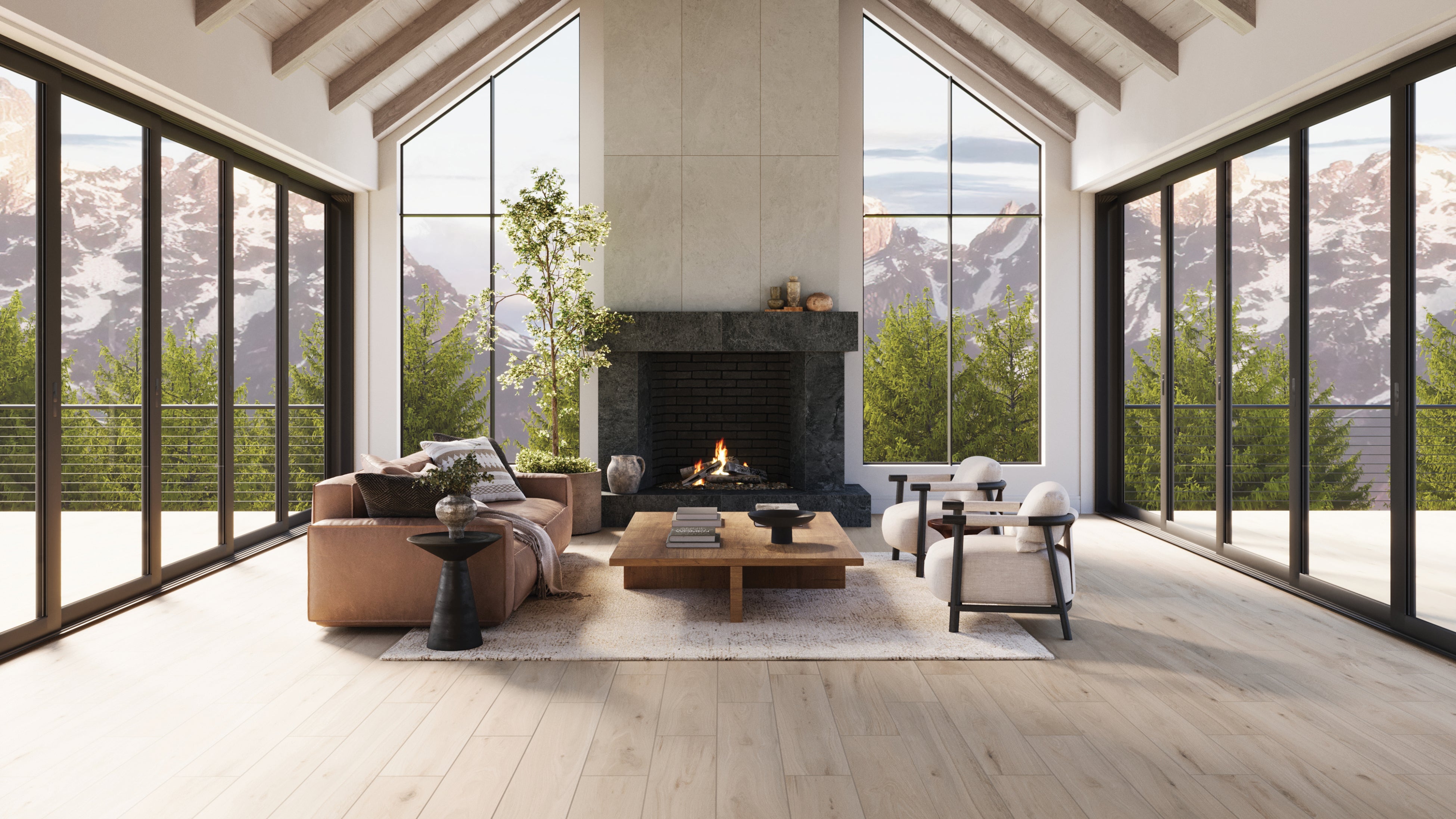 Dawson 24x48 Matte Porcelain Tile in Charcoal