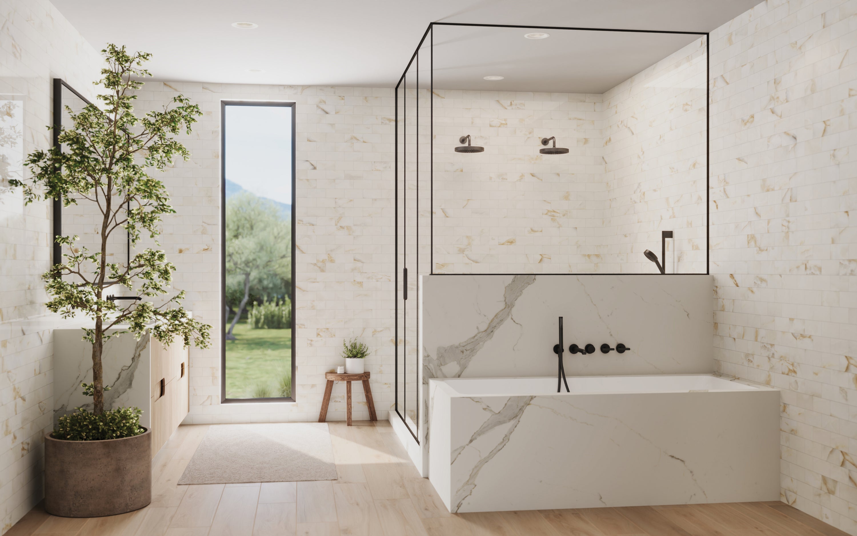 Preston 8x48 Birch Porcelain Plank Tile | Rich Wood Detail & Realism