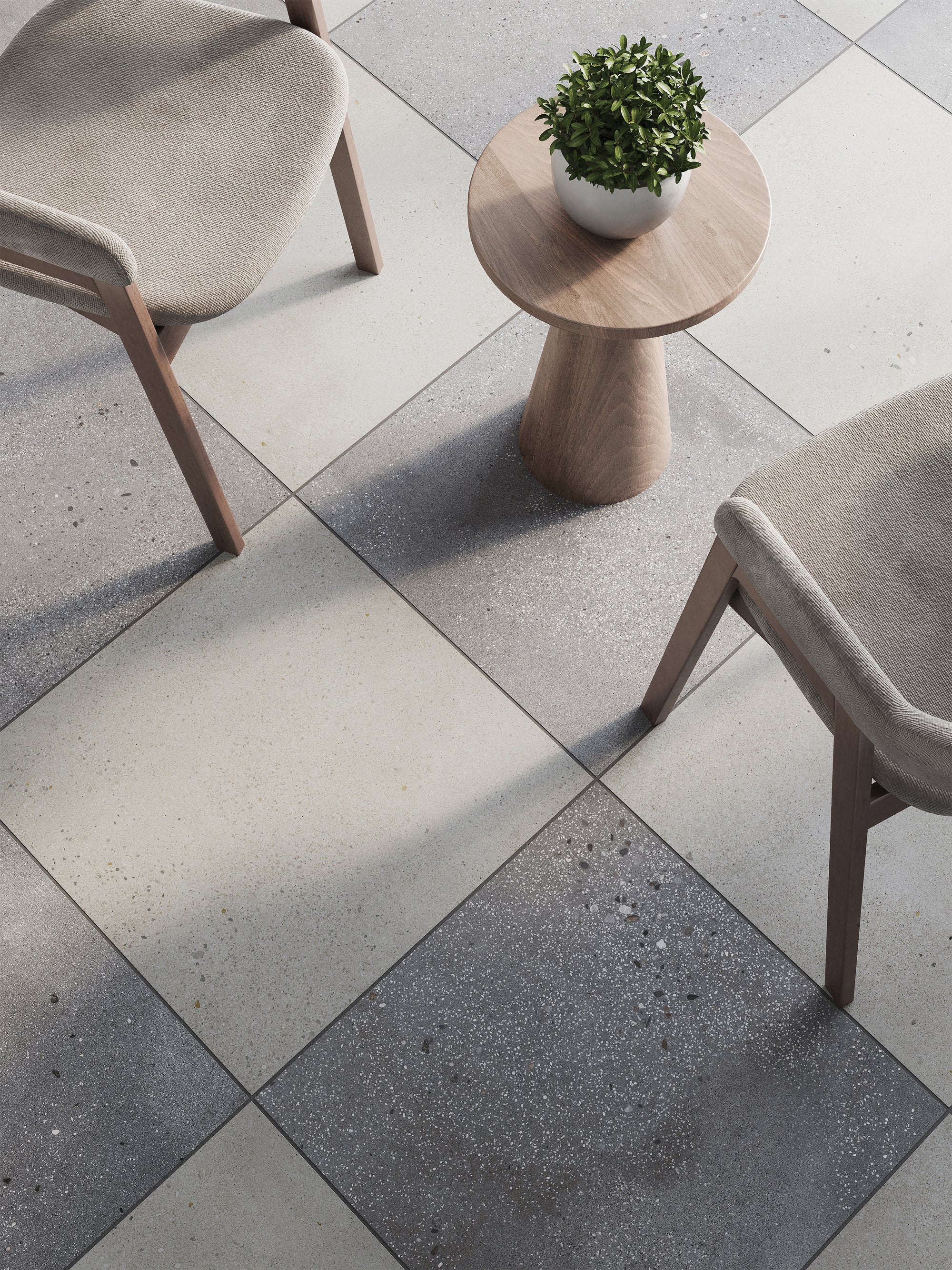 Sloane 24x24 Matte Porcelain Tile in Pearl