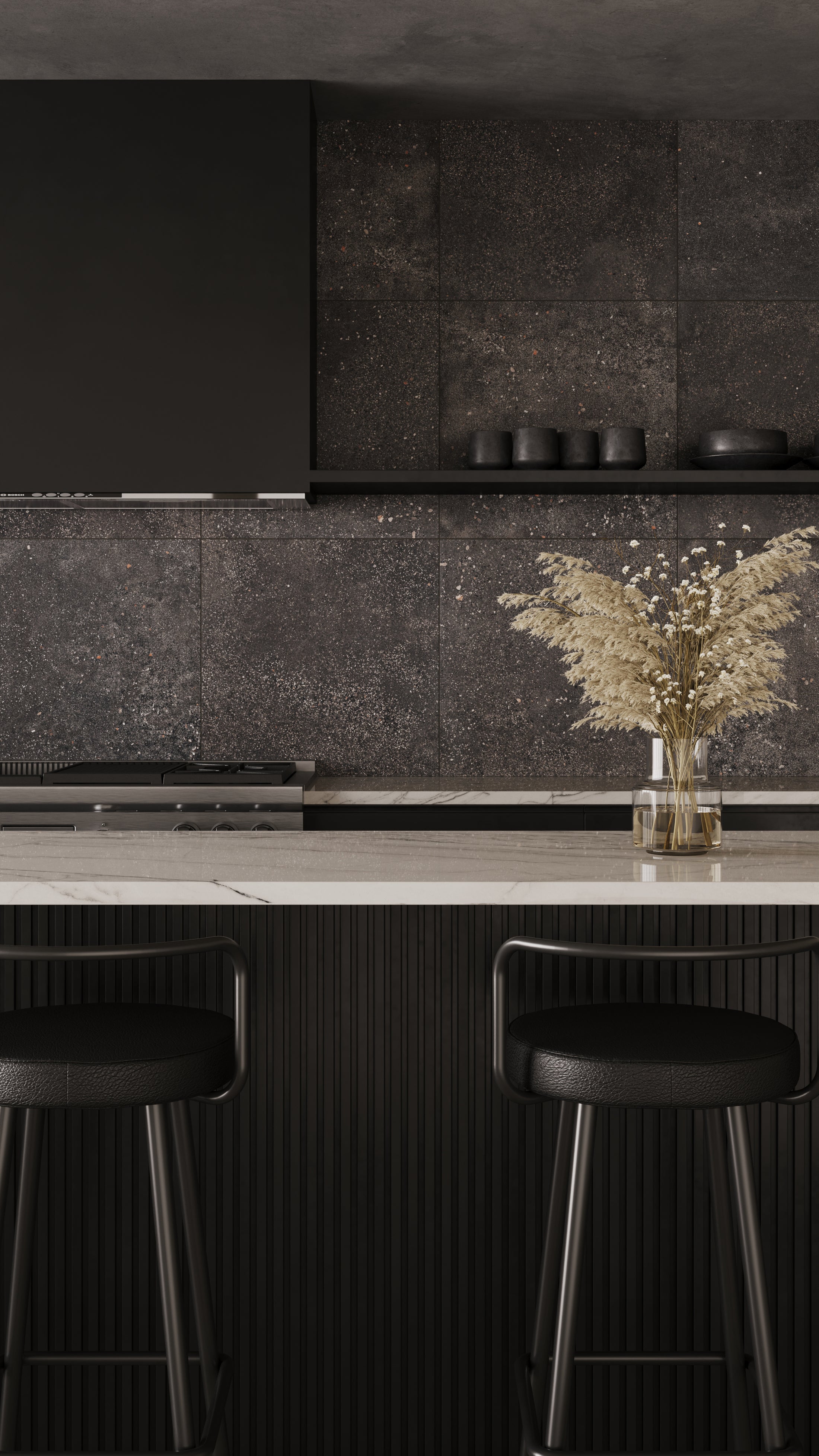Sloane 24x24 Matte Porcelain Tile in Charcoal