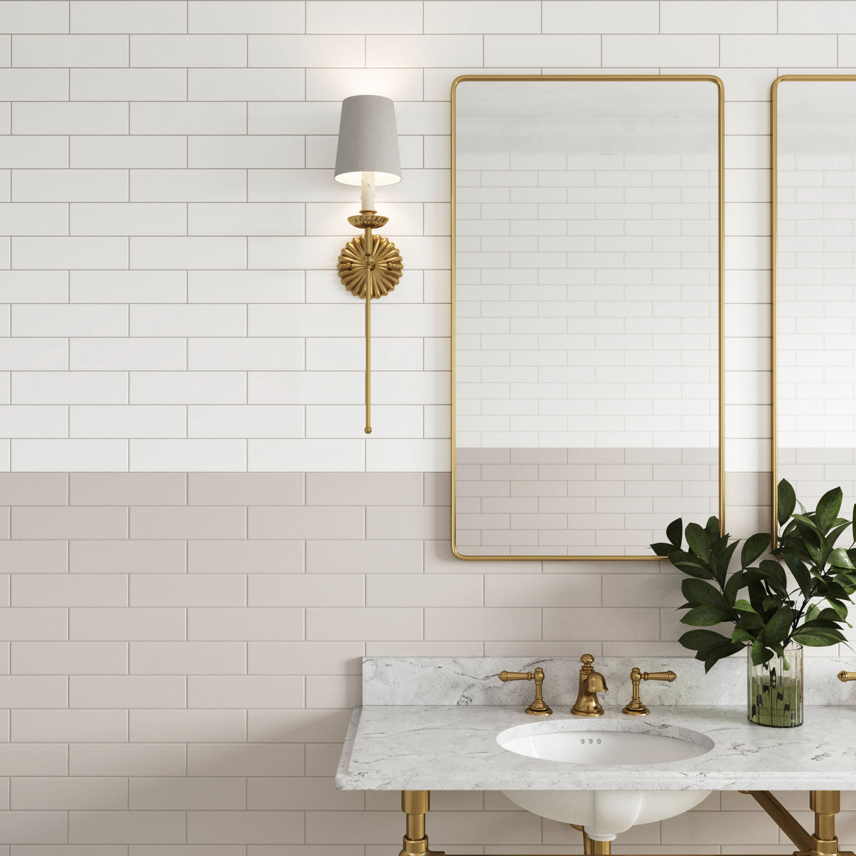 Polly 3x10 Satin Ceramic Tile in White