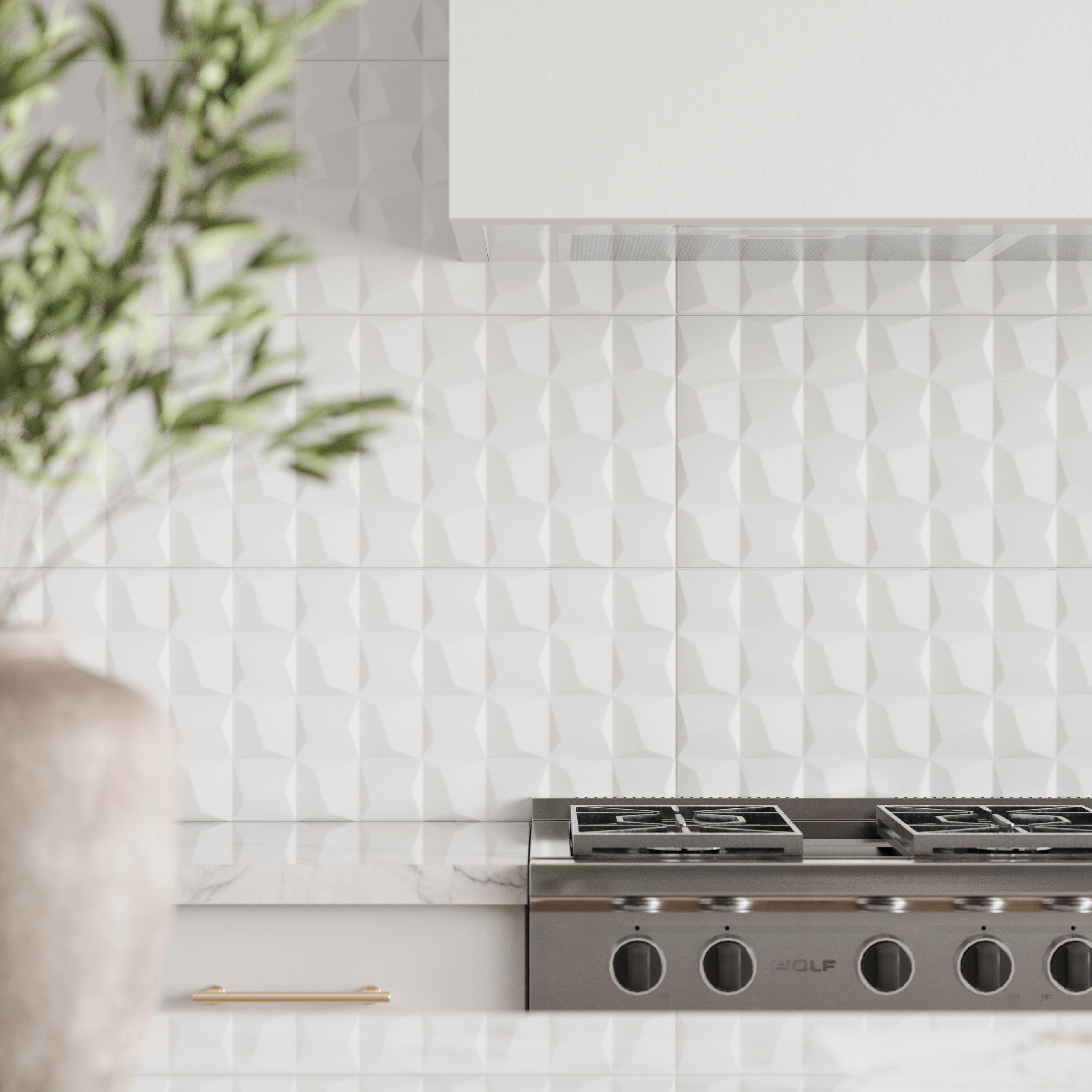 Zayne 12x36 Matte Ceramic Tile in Blocks