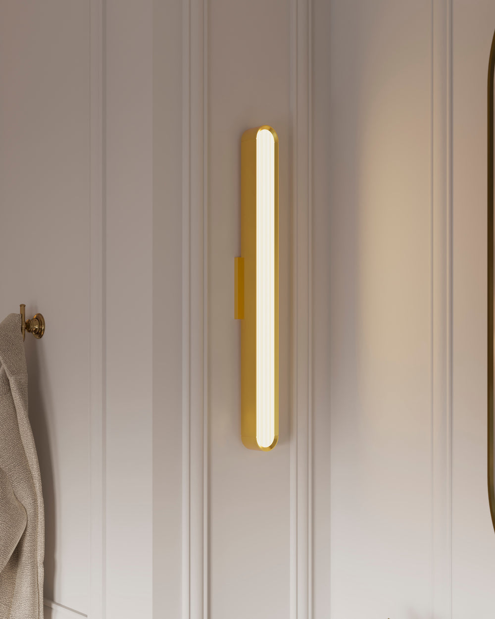 Thea Bath And Vanity Light In Aged Brass
