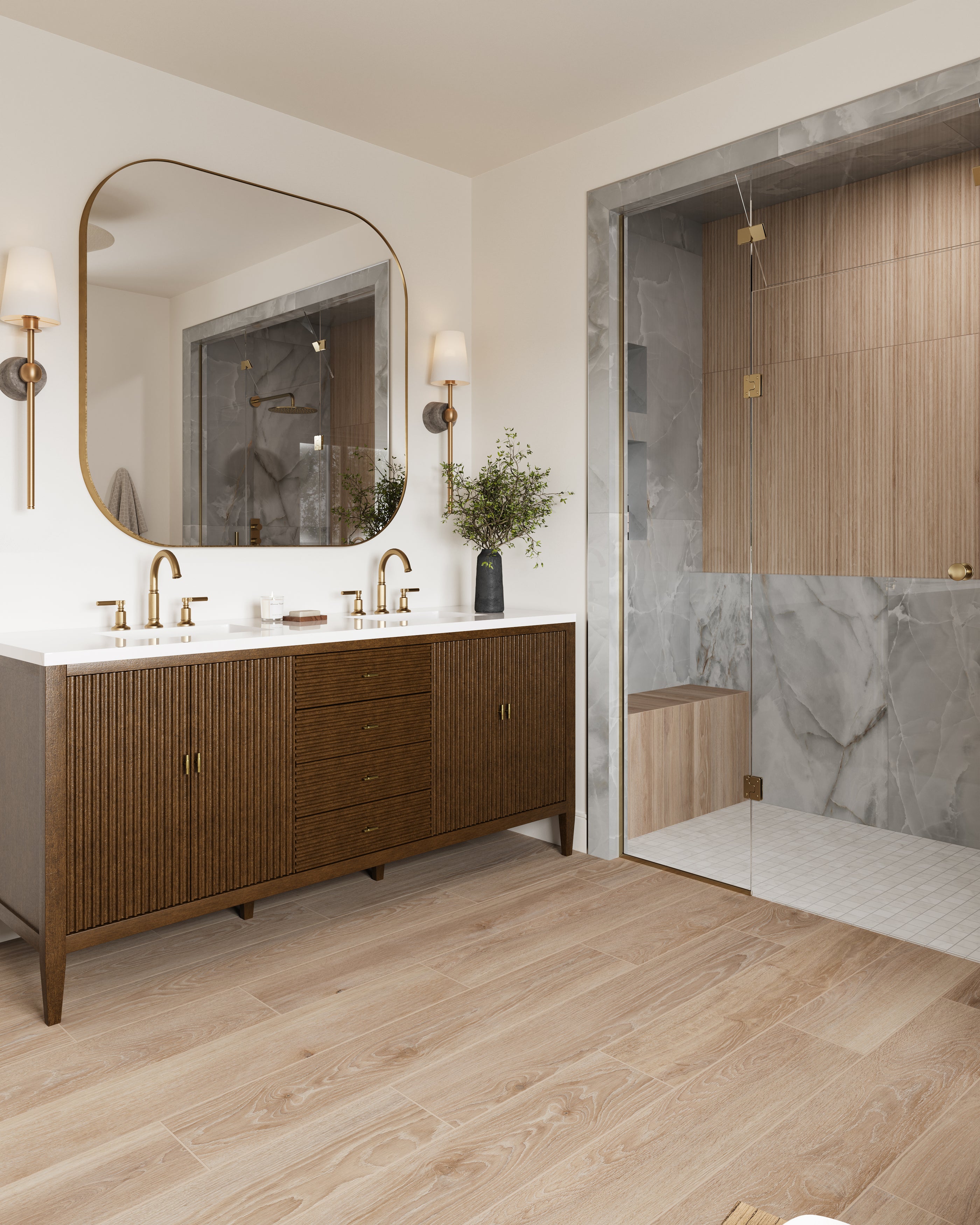 Jameson 8x48 Matte Porcelain Tile in Camel