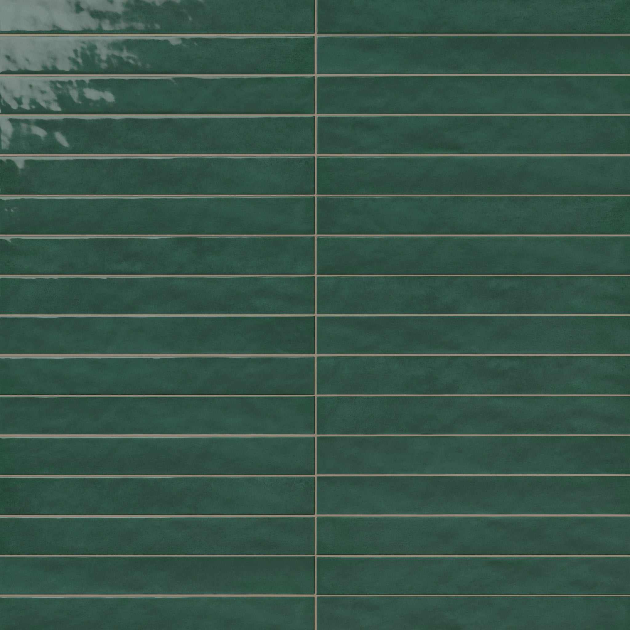 Remi 2x17 Glossy Ceramic Tile in Forest