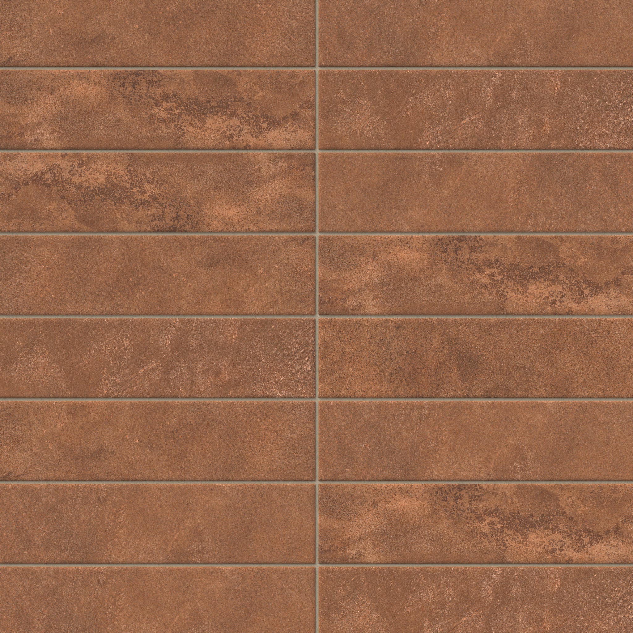 Kai 3x12 Matte Porcelain Tile in Terracotta