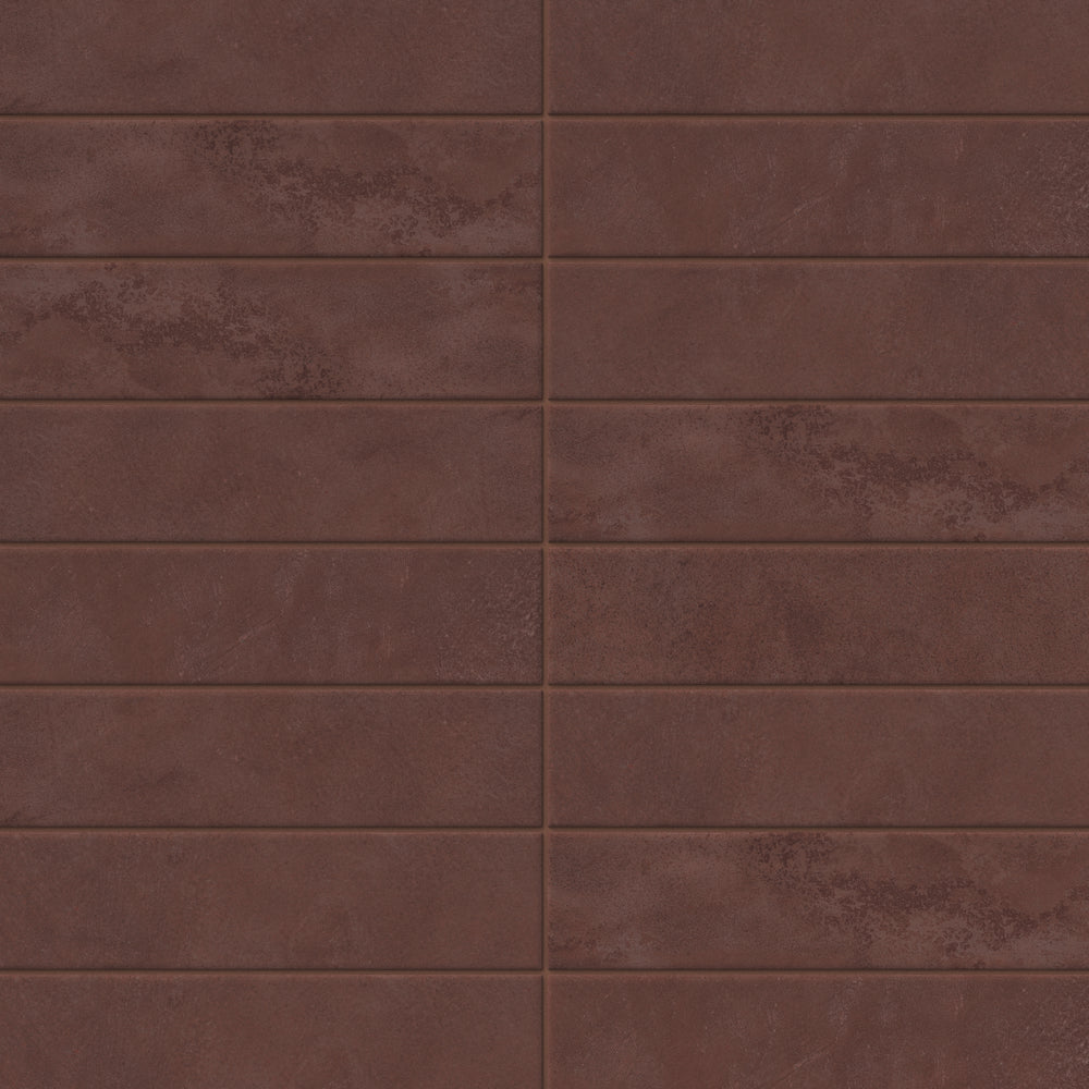 Kai 3x12 Matte Porcelain Tile in Marron