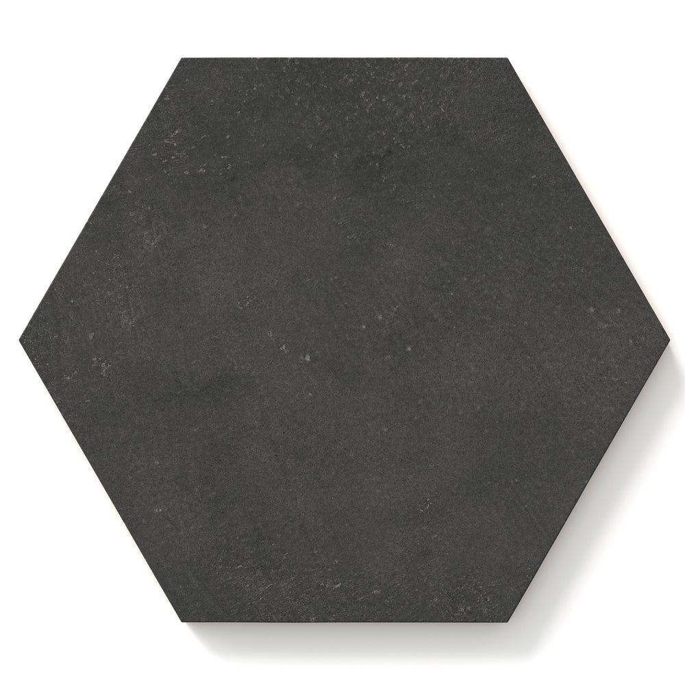 Kai 10x10 Matte Porcelain Hexagon Tile in Moka