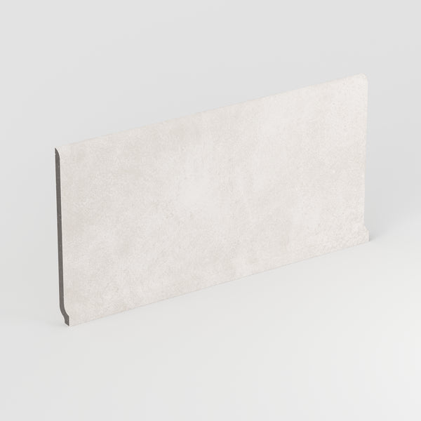 Kai 6x12 Cove Base Matte Porcelain Tile in Whisper