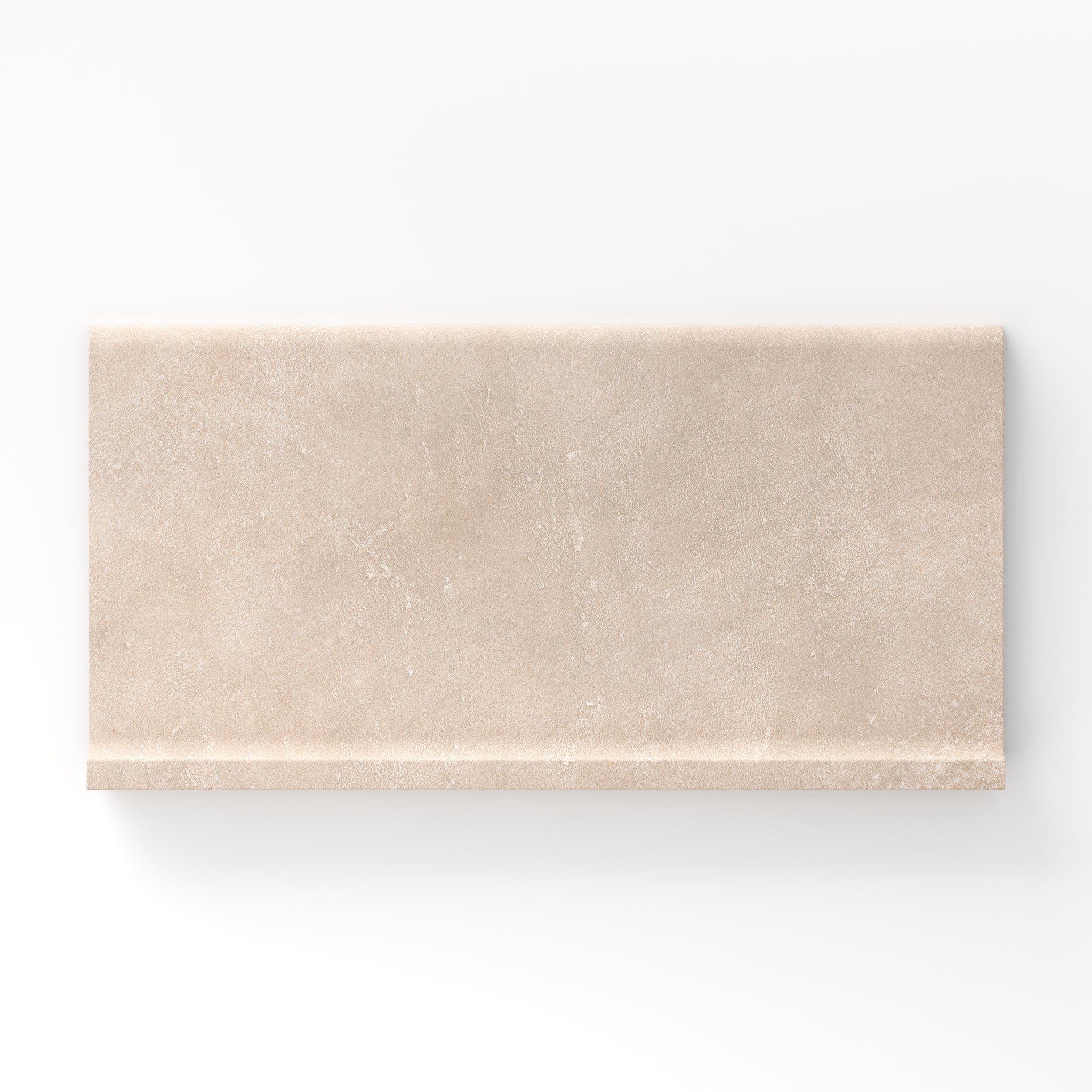 Kai 6x12 Cove Base Matte Porcelain Tile in Alabaster