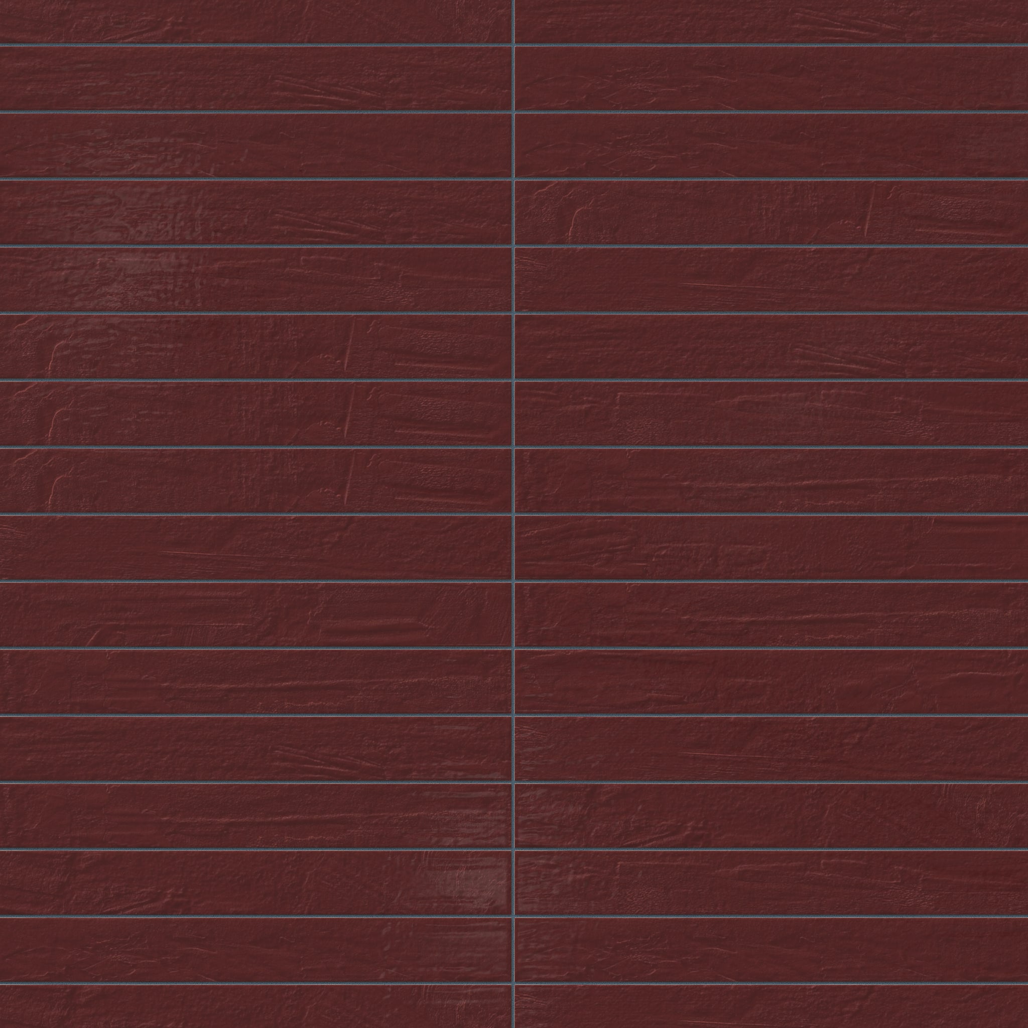 Piper 3x24 Glossy Porcelain Tile in Crimson