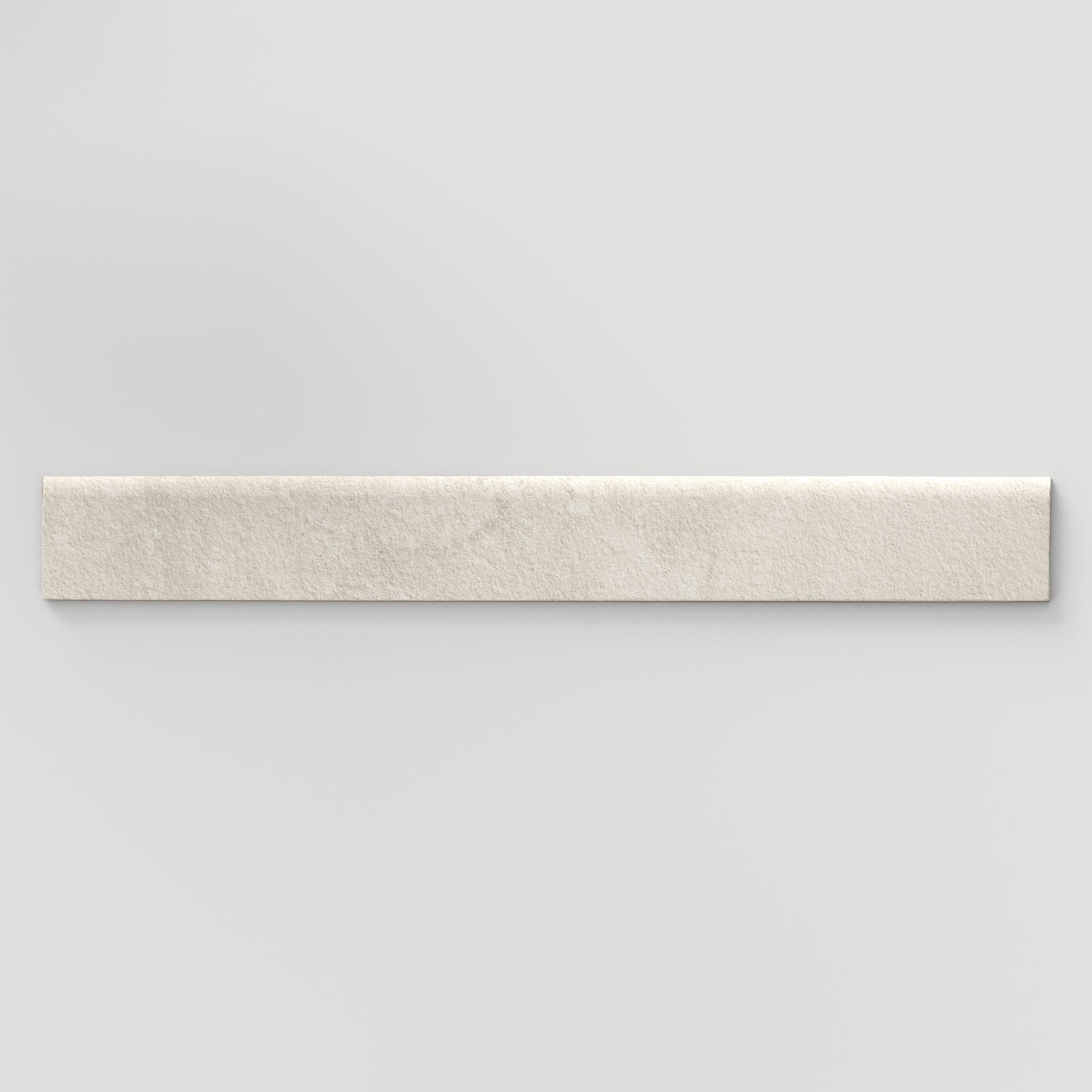 Vesper 3x24 Matte Porcelain Bullnose Tile in Beige