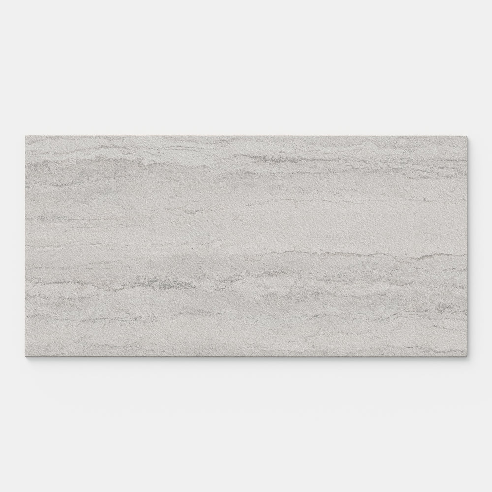 Vesper 24x48 Matte Porcelain Tile in Strata Grey