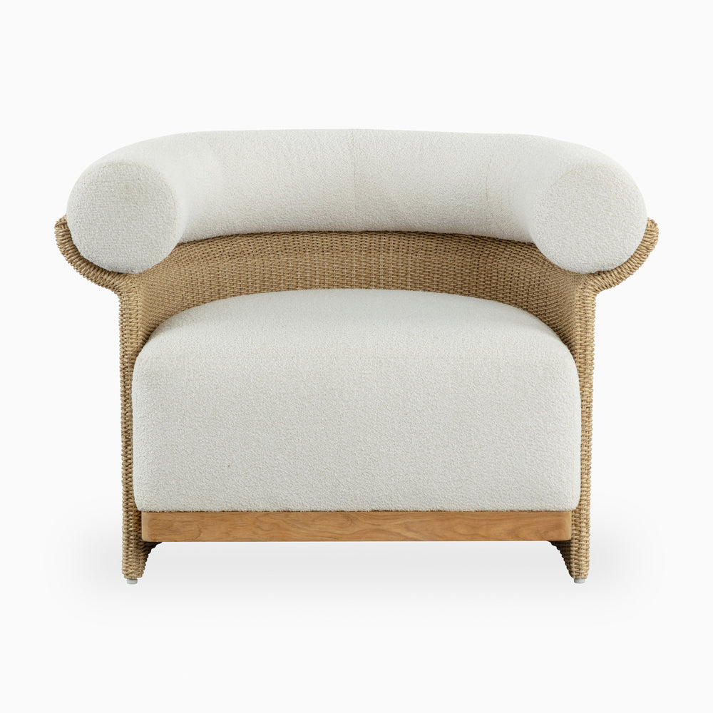 Serala Outdoor Lounge Chair in Cream