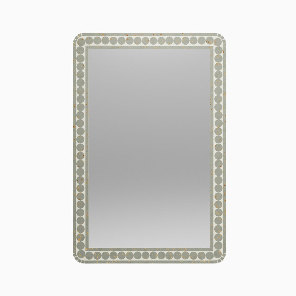 Calina Mirror in Sage Green