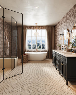 Isabel 2.5x12 Matte Porcelain Tile in Cream