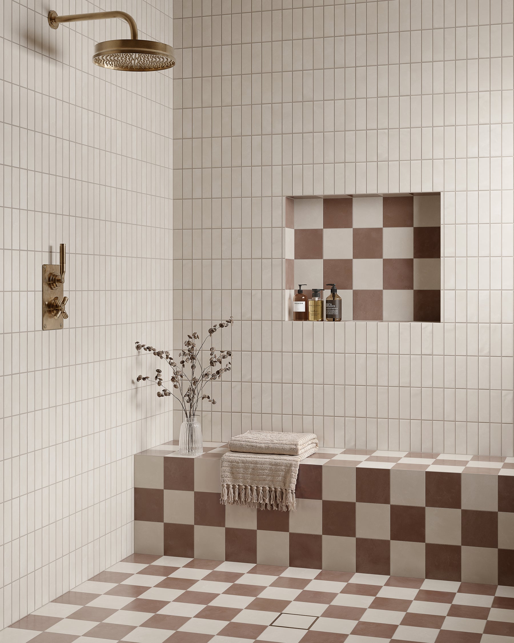 Isabel 6x6 Matte Porcelain Tile in Rust