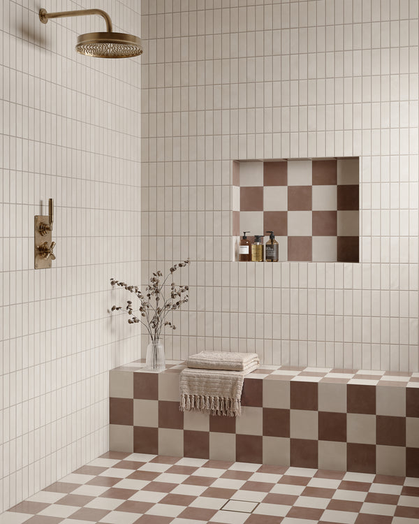 Isabel 6x6 Matte Porcelain Tile in Rust